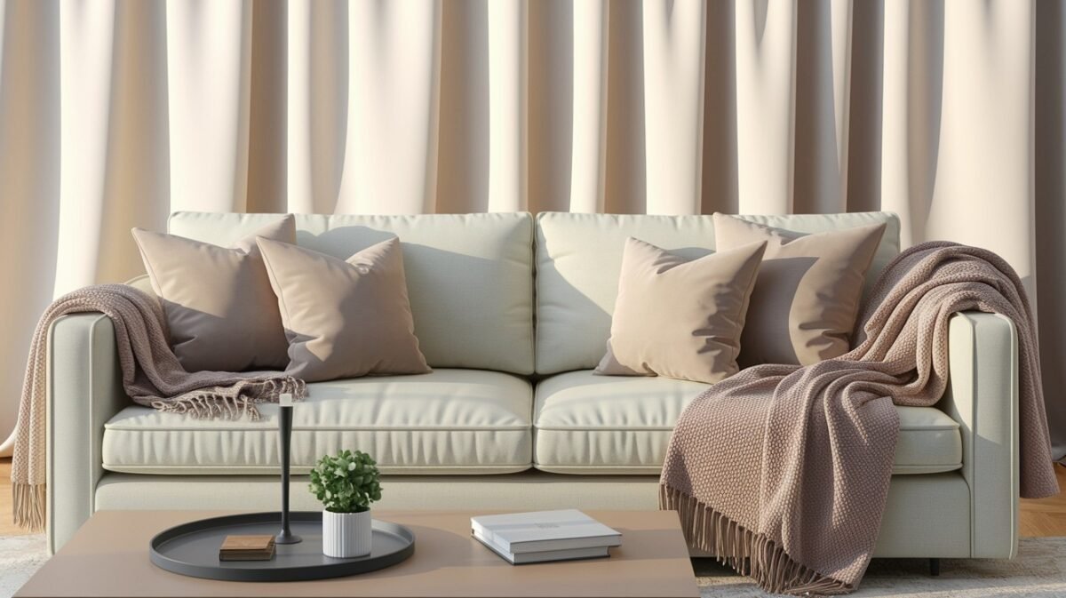 How to Drape a Throw on a Couch Like a Designer - Atdecor