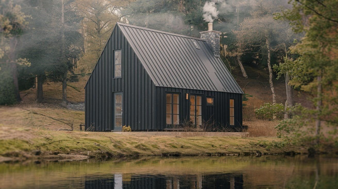 11 Bold Black Cabin in the Woods Design Ideas - Atdecor